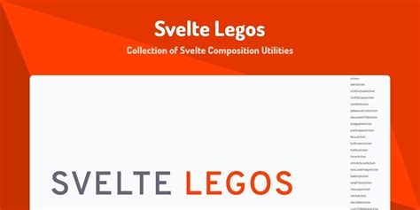 Svelte Legos Collection Of Svelte Composition Utilities Made With Svelte