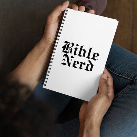 Bible Nerd Spiral Notebook Bible N3rd