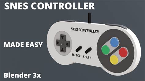 Snes Controller Modeling In Blender 3x Youtube