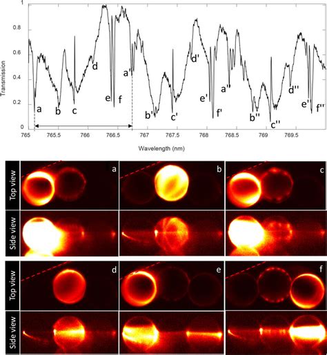 Chain Configuration Experiment Above The Transmission Spectrum Of Download Scientific