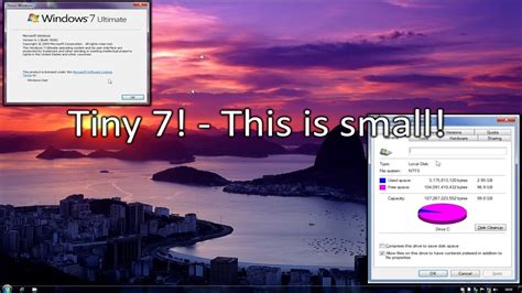 Tiny7 A Very Small Windows 7 Mod Youtube
