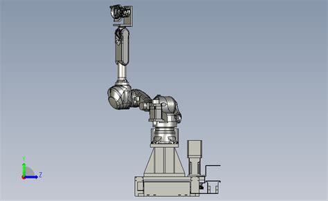 高速重载型机器人地轨第七轴机器人行走轨道行走轴 Step 模型图纸下载 懒石网
