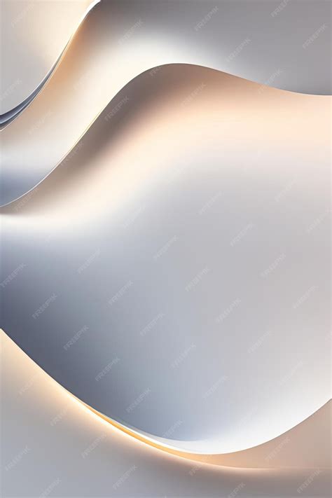Premium Ai Image Abstract Wavy White Background