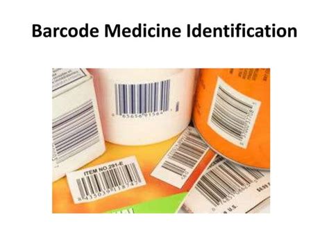 Barcode Medicine Identification Pptx Technology And Computing