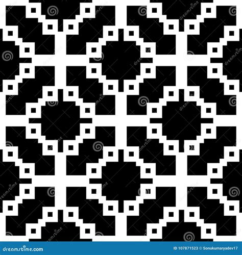 Black And White Seamless Repeted Pattern Design Stock Illustration Black And White Seamless Repeted Pattern Design Stock Illustration