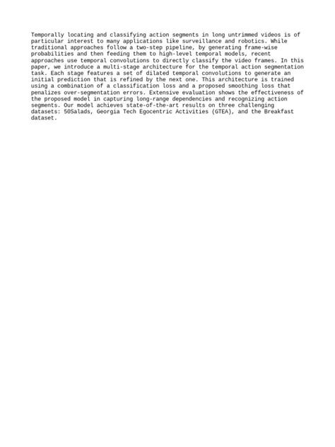 Abu Farha Ms Tcn Multi Stage Temporal Convolutional Network For Action