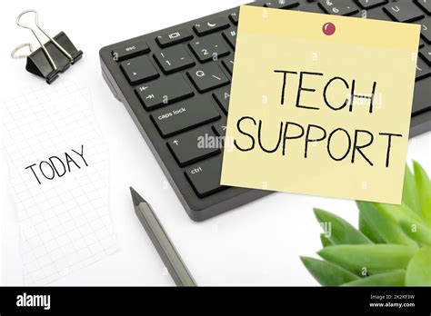 Handwriting Text Tech Support Word Written On Assisting Individuals Who Are Having Technical