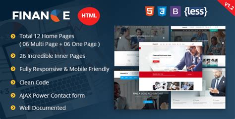 Finance Corporate And Business HTML Template By RadiusTheme ThemeForest