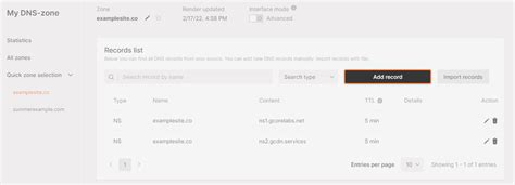 Managing DNS Records In Non Advanced Mode Gcore