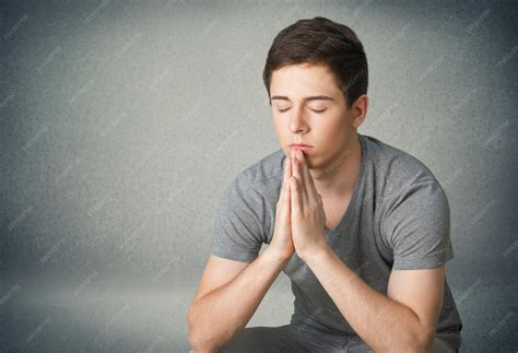 Premium Photo Teenage Boy Thinking Isolated On Background