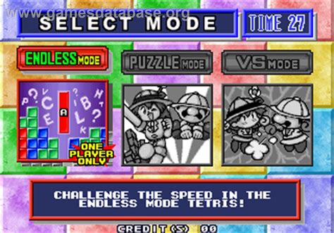 Tetris Plus 2 Arcade Artwork Select Screen Tetris Plus 2 Arcade Artwork Select Screen