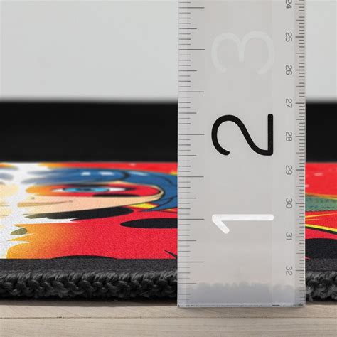 Well Woven Miraculous Ladybug 5 X 7 Ft Red Indoor Abstract Mid Century Modern Area Rug Mlb 11a