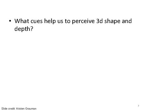 Epipolar Geometry And Stereo Vision Computer Vision