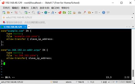 【linux】配置dns主从服务器,能够实现正常的正反向解析 【linux】配置dns主从服务器,能够实现正常的正反向解析