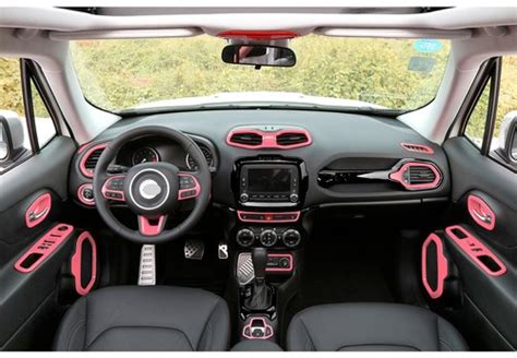 31pcs Interior Accessories Parts Decoration Cover For Jeep Renegade