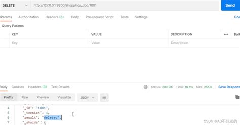 elasticsearch中索引和文档的增删改查 postman elasticsearch 删除索引 csdn博客