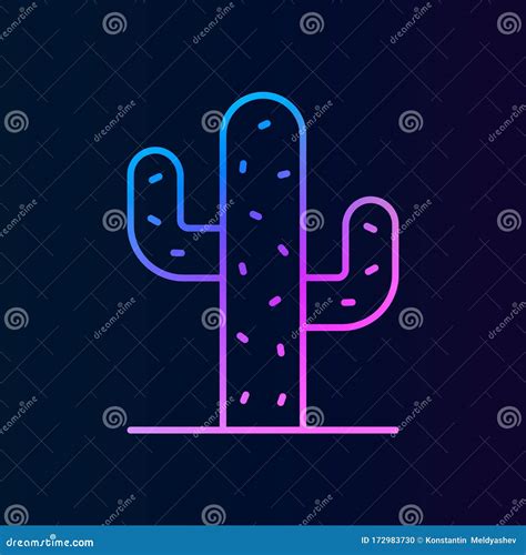 Tree Cactus Nolan Icon Simple Thin Line Outline Vector Of Treeicons For Ui And Ux Website Or