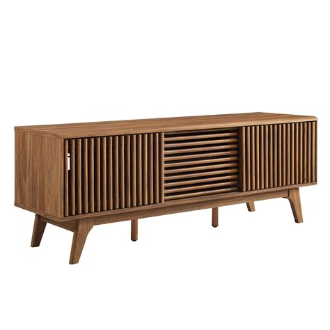 Render Wall Mount Twin Headboard Mid Century Design Slatted Detail Sturdy Particleboard