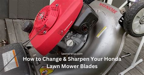 Replacing Honda Mower Blades Honda Mower Change Blades How T