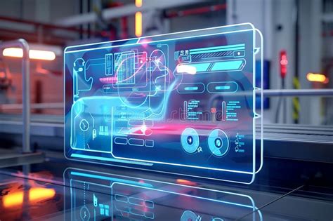 Ai Enhanced Interactive Holographic Display Stock Illustration Illustration Of Multimedia