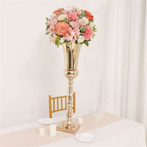 Gold Colored Flower Vases At Nate Davidson Blog