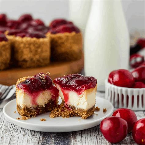 Mini Cherry Cheesecakes Recipe Bite Sized Dessert Perfection Superb