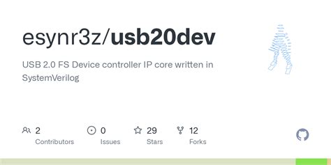 Github Esynr Z Usb Dev Usb Fs Device Controller Ip Core Written In Systemverilog