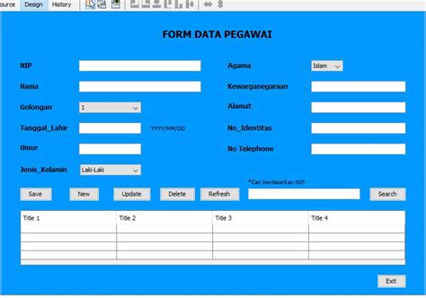 Aplikasi Data Pegawai Koneksi Database Mysql Menggunakan Java Savictif Media Find Your