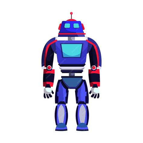 Premium Vector Robot Assistant Character Design Illustration