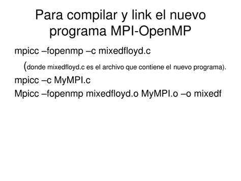 ppt mezclando mpi y openmp powerpoint presentation free download