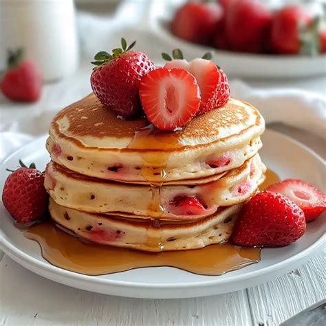 Irresistible Breakfast Strawberry Pancakes For A Joyful Morning