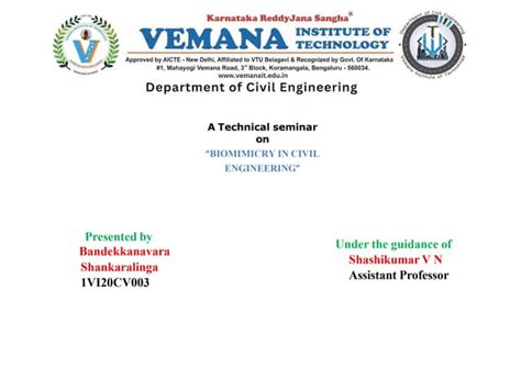Biomimicry In Department Of Civil Engineering Ppt Pptx