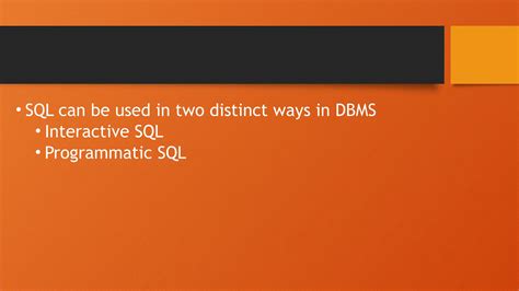 Structured Query Language In Databasepptx