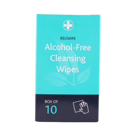 Reliwipe Alcohol Free Cleansing Wipes 10s British Chemist