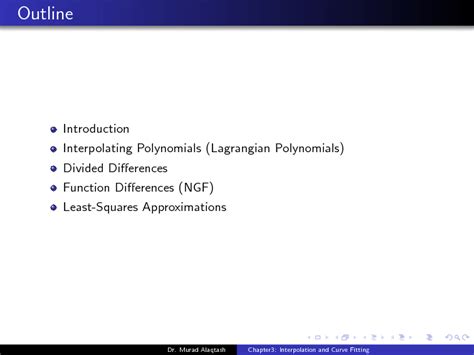 Solution Numerical Techniques Ch3 Interpolation And Curve Fitting With