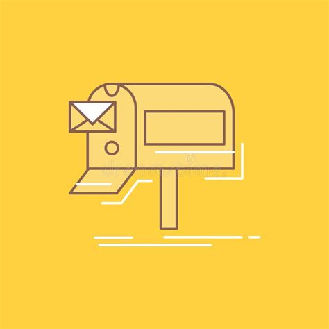 Campaigns Email Marketing Newsletter Mail Flat Line Filled Icon Beautiful Logo Button Over