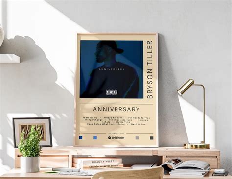Bryson Tiller Poster Anniversary Poster Album Poster Prints Wall