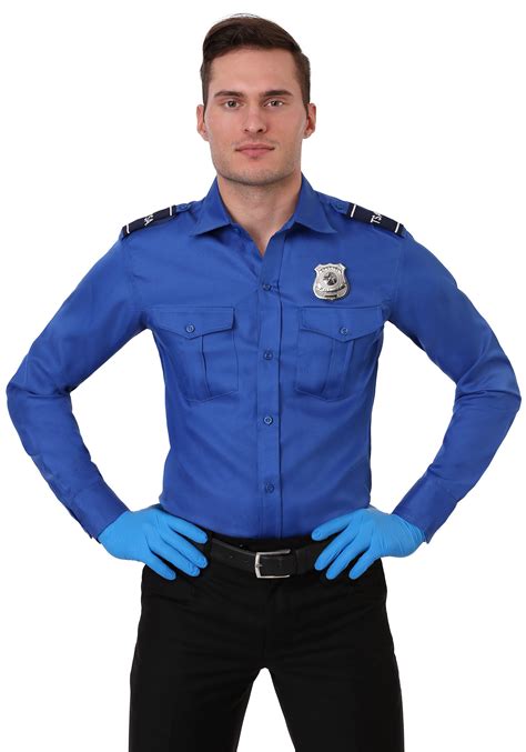 Adult Plus Size Tsa Costume Shirt For Men