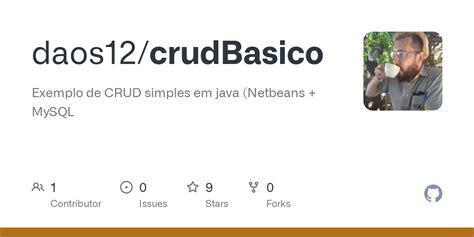 Github Daos Crudbasico Exemplo De Crud Simples Em Java Netbeans Mysql