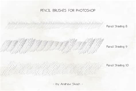 براش مداد فتوشاپ Pencil Brushes Photoshop دانلود 31 براش