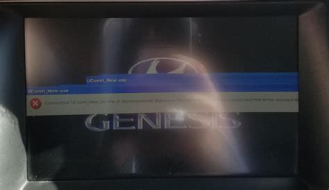 2012 Genesis Nav Screen Error Rhyundai