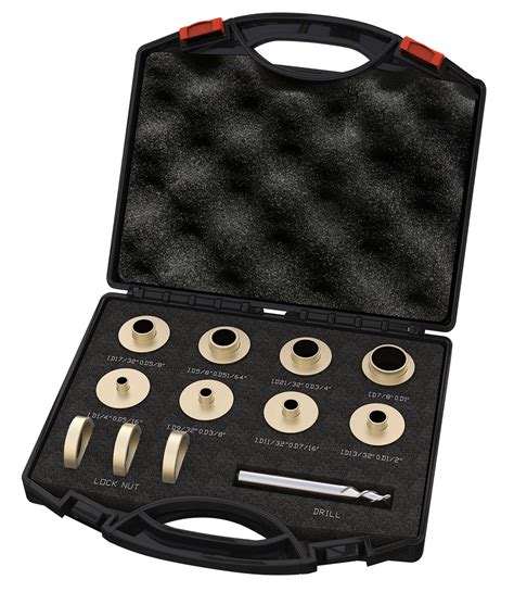 Inbovoga 12 Pcs Precision Brass Router Template Bushing Guides Sets And 1 4 Shank Woodworking