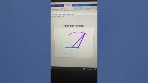 Project 2 Part 1 Four Bar Linkage Animation Youtube