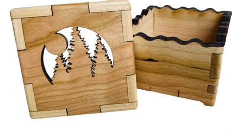 Moon And Trees Box Wood You Tell Me Inc