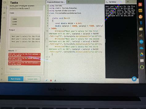 solved a x programming exercise 2 5 instructions projected