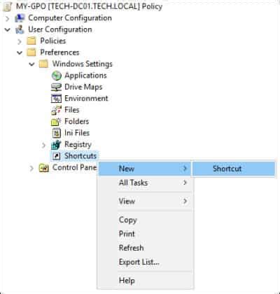 Tutorial GPO Create A Shortcut On The User Desktop Step By Step
