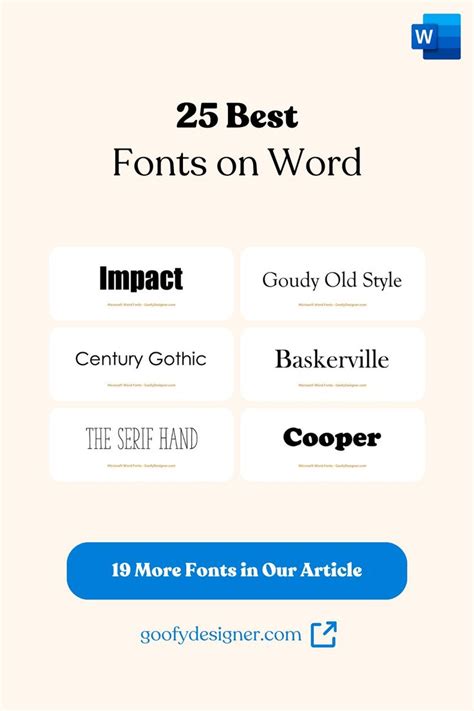 25 Best Fonts In Microsoft Word For Your Website Or Blog
