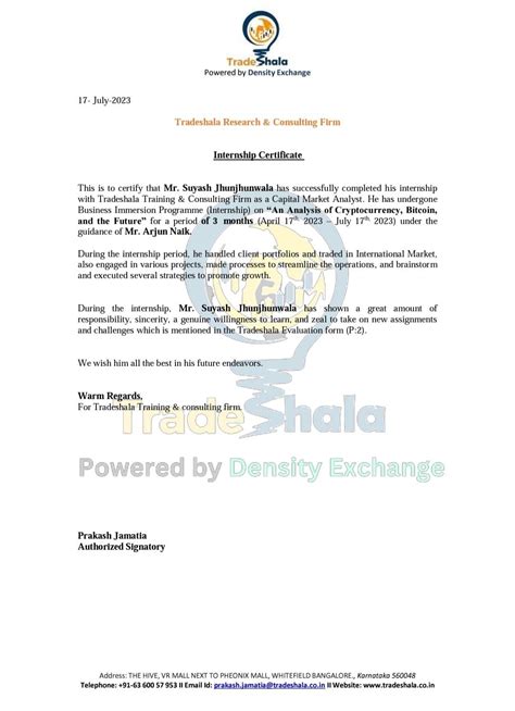 Suyash Jhunjhunwala On Linkedin Internshipcompletion Opportunity Digitalamarketing Experience