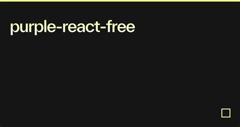 purple react free codesandbox