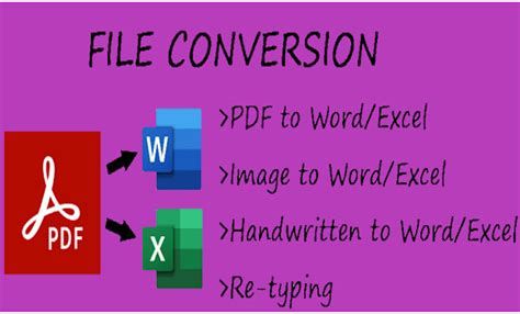 Convert Pdf To Word Or Excel Image To Word Or Excel By Charmbaranda Fiverr